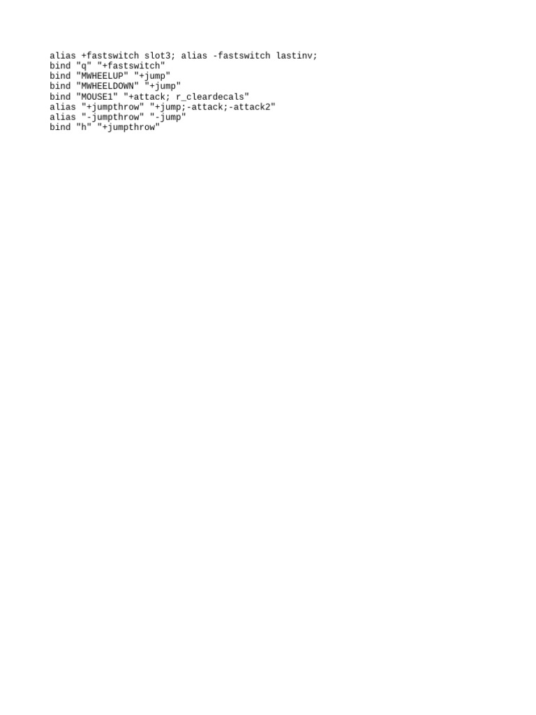 CS:GO Custom Key Bindings Guide | PDF