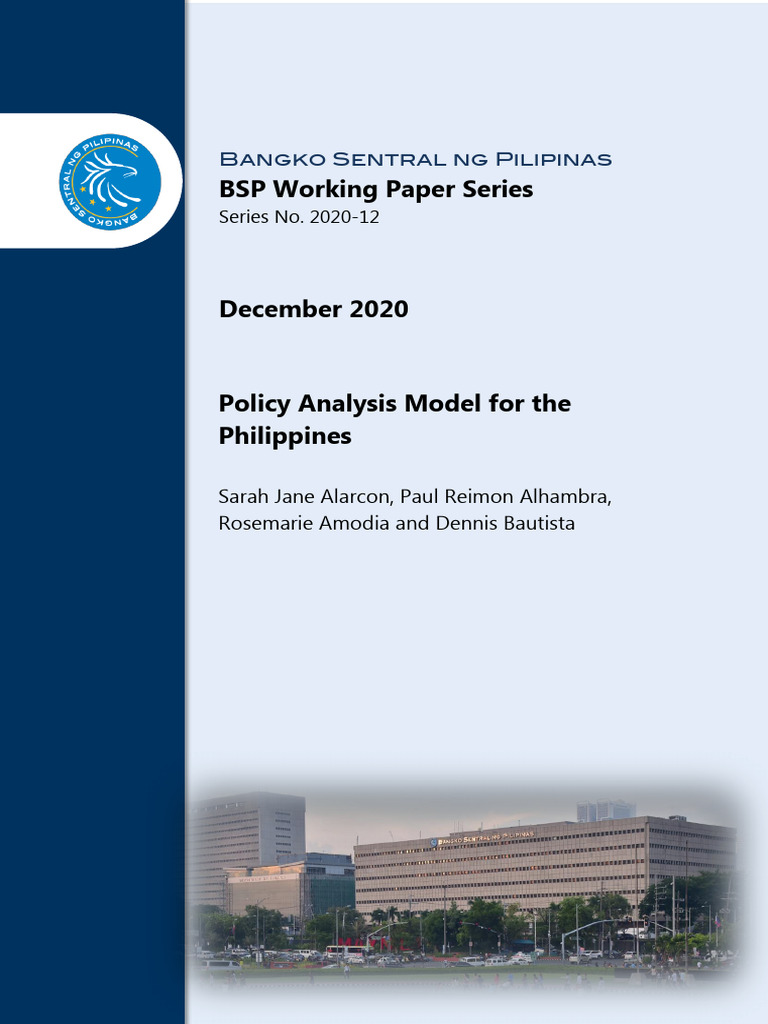 BSP Policy Analysis Model Overview | PDF | Inflation | Exchange Rate