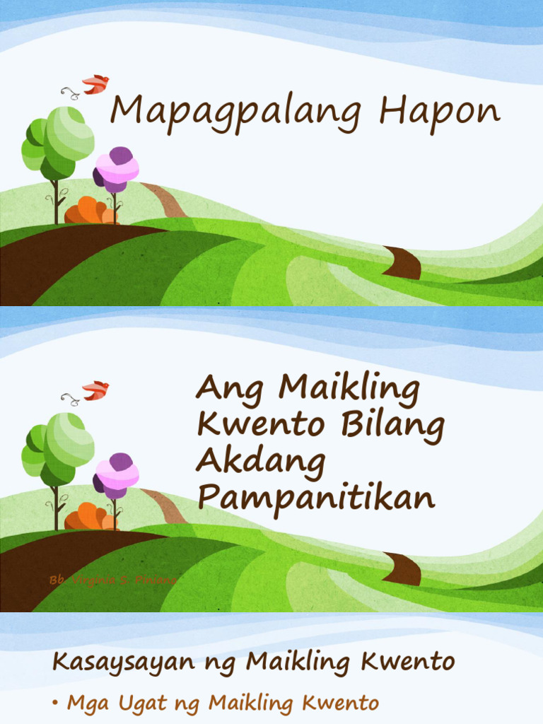 Aralin 1 2 Maikling Kwento at Nobela | PDF