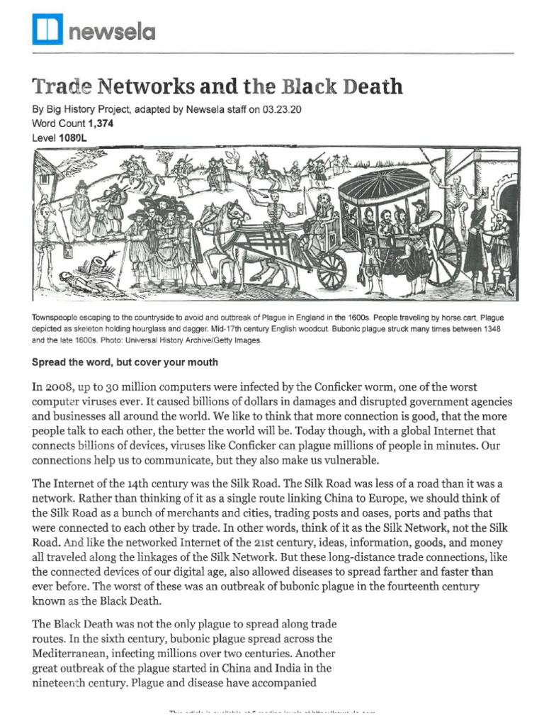 Black Death Article | PDF