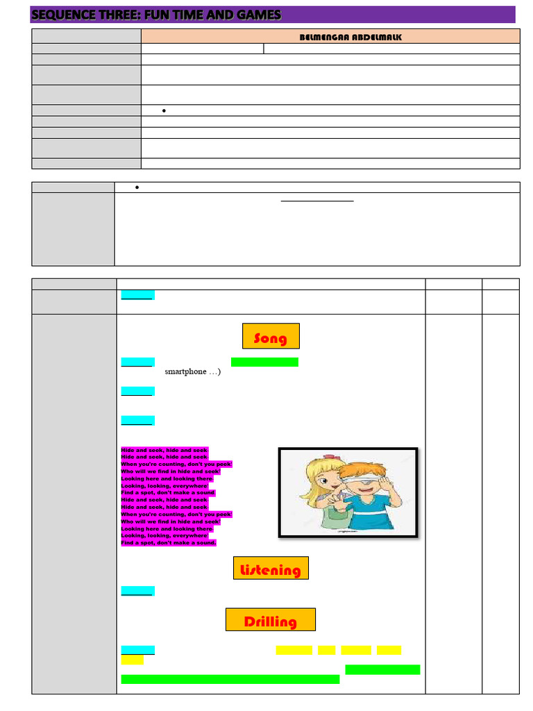 4PS - Seq 03 Sect 2 Lesson 01 Naming Games | PDF | Cognition | Communication