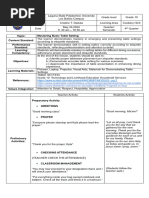 Table Setting Lesson Plan | PDF | Tableware | Domestic Implements