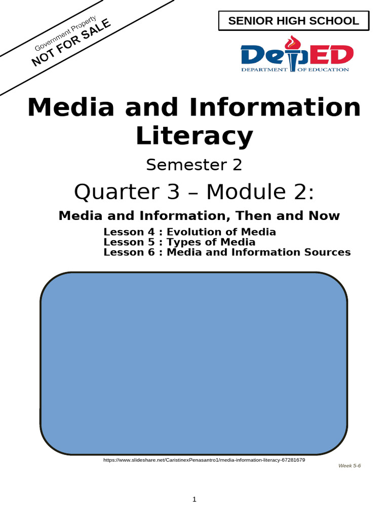 MIL Qtr3 Lesson 4 6 Asynchronous Class | PDF | Mass Media | Internet Of Things