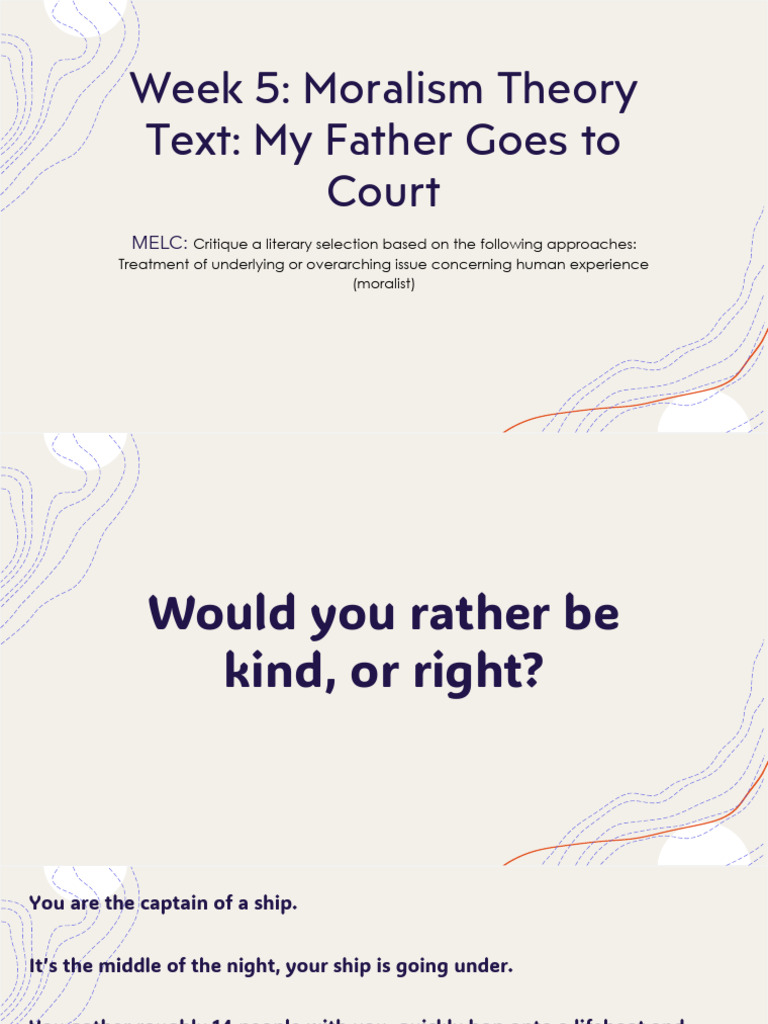 ENG 10 Q3 Lesson 5 Moralism 2025 | PDF | Morality | Liberal Arts Education