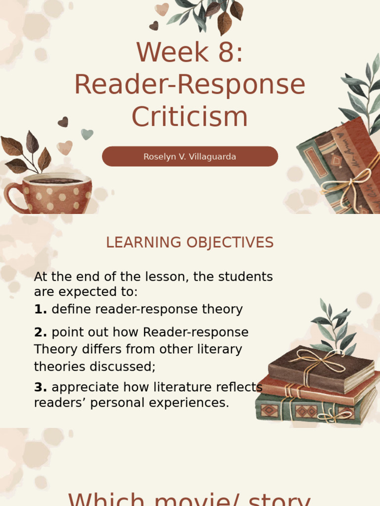 ENG 10 Q3 - Lesson 8 Reader-Response Theory | PDF | Epistemology | Human Communication