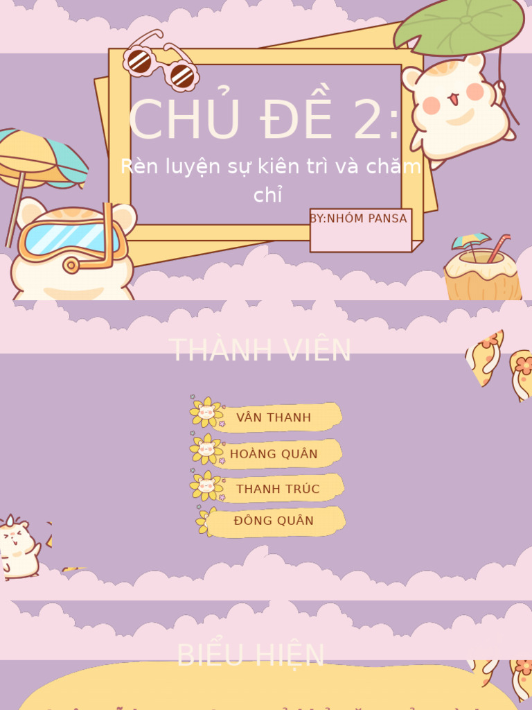 Purple Pink Cute Illustrative Group Project Presentation | PDF