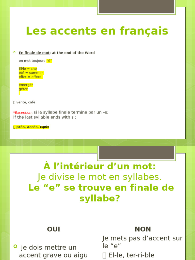 Les-Accents en Francais | PDF