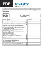 CCTV Maintenance Checklist Form - 15893 | PDF | Camera | Closed Circuit ...