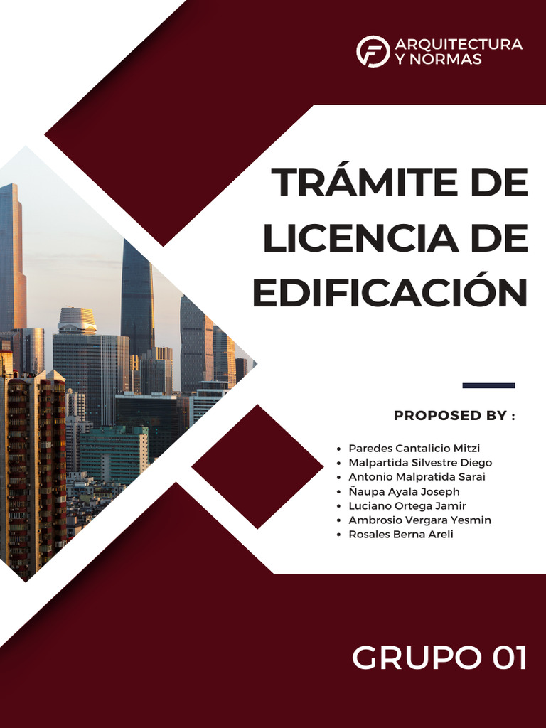 Licencia de Edificación - Grupo 01 | PDF | Ley de recursos naturales | Ley de Propiedad