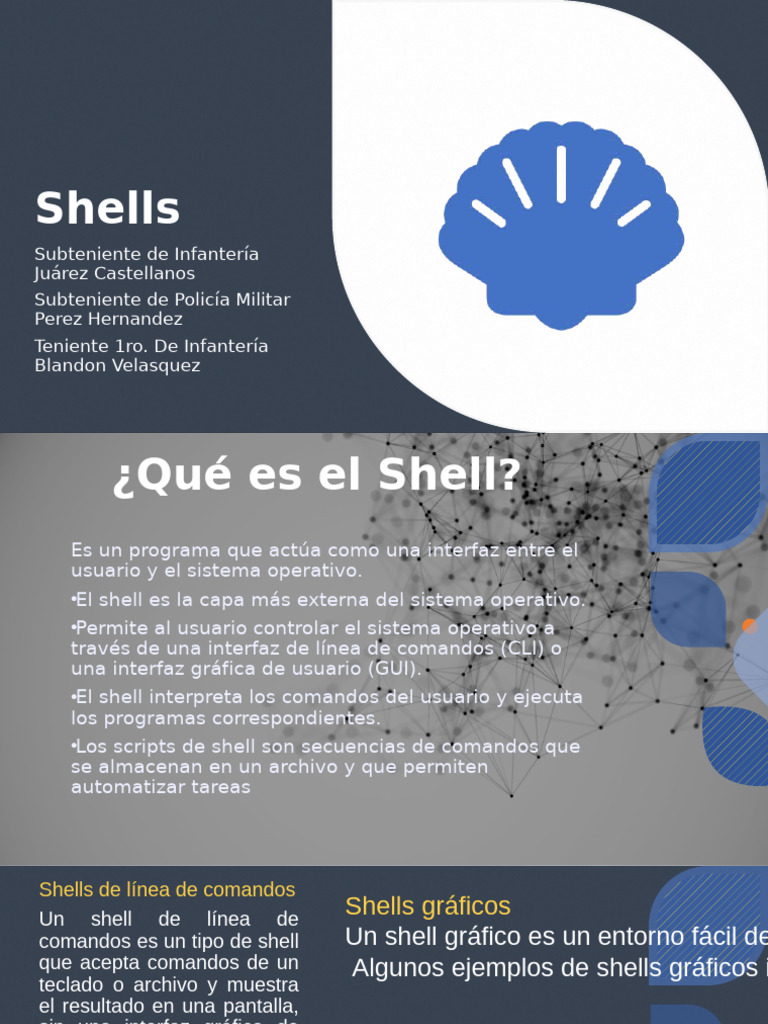 Shells Presentacion | PDF | Interfaz de línea de comando | Interfaces ...