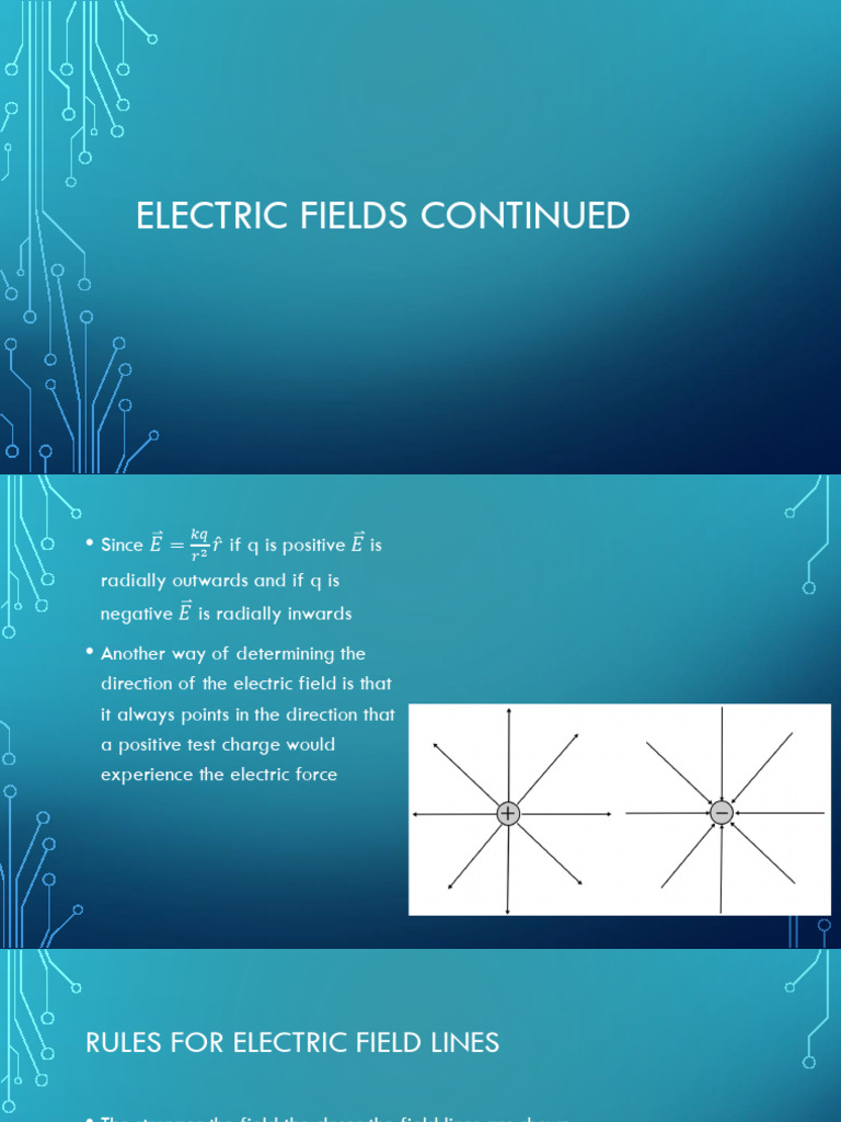 Week 1 Friday Lecture Electric Fields | PDF | Force | Electric Field