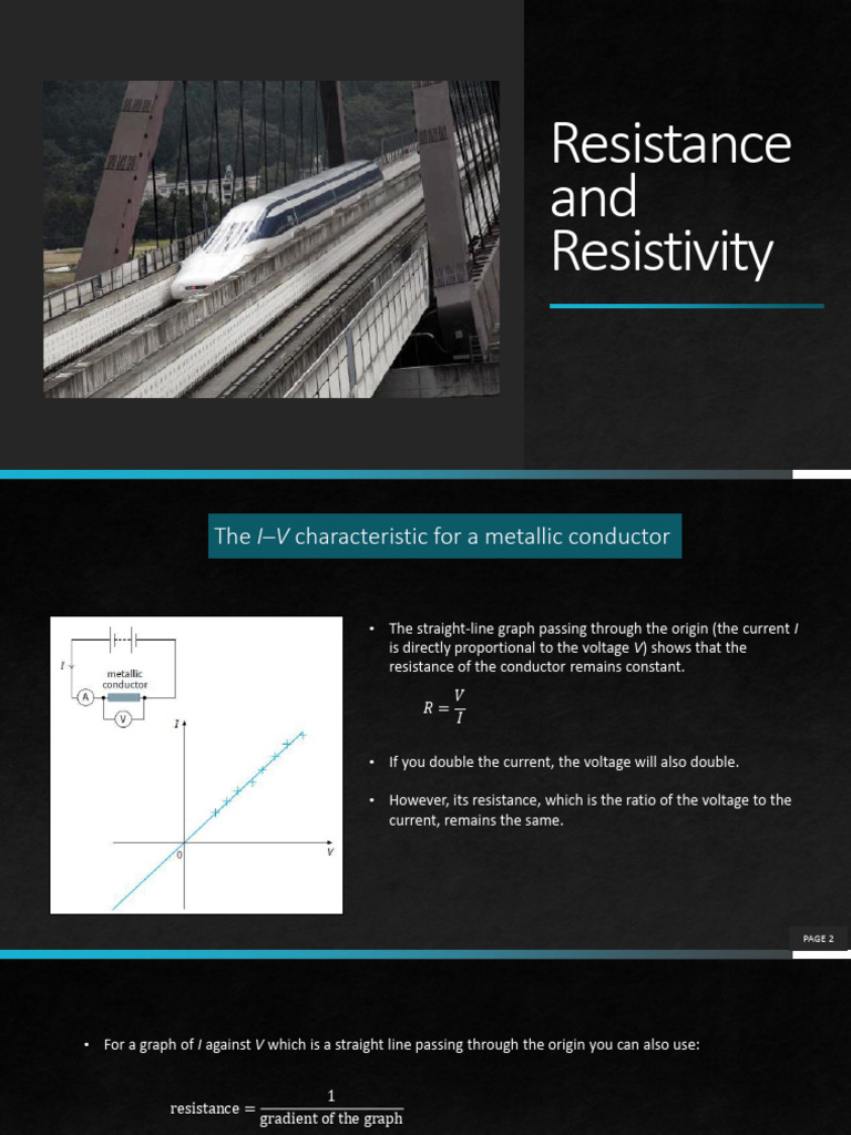 5 Resitance and Resistivity | PDF | Diode | Electrical Resistivity And Conductivity