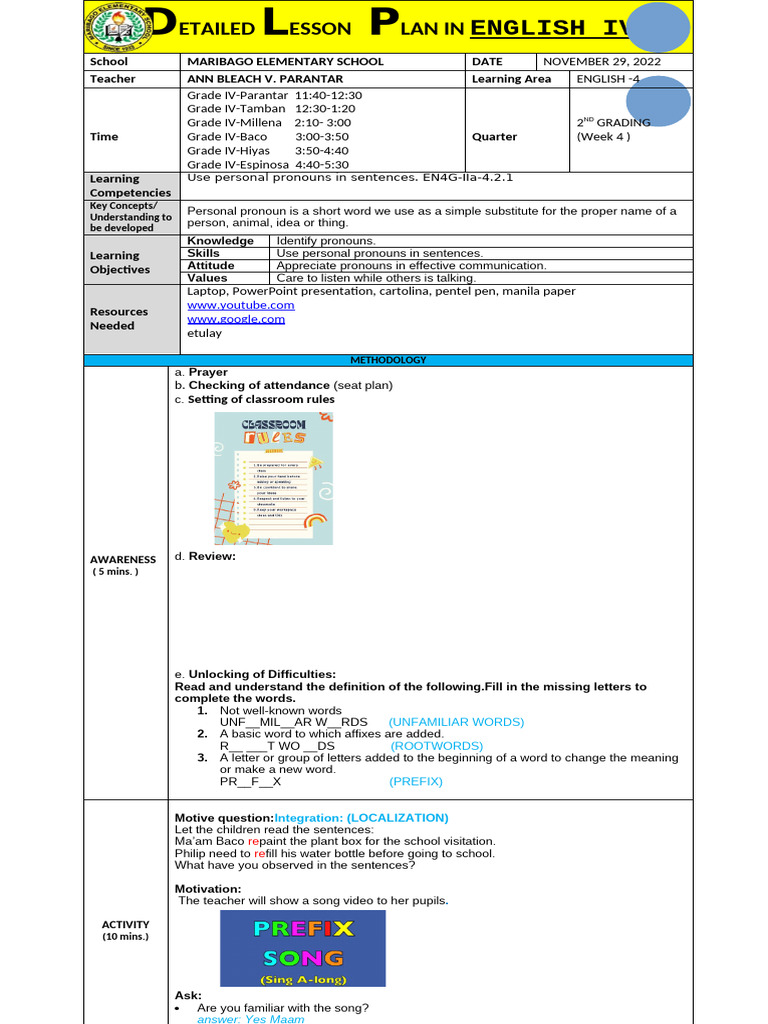 2nd-COT_ENGLISH-4 | PDF | Multimedia | Teachers