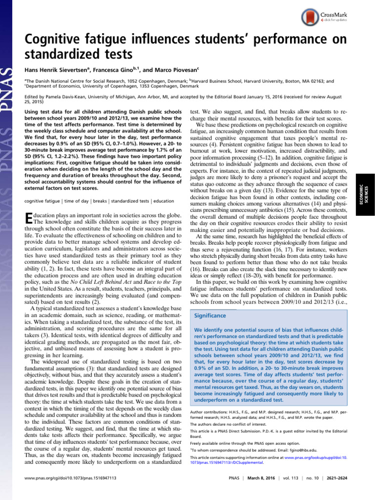 Standardized Test Article UCD Library | PDF | Fixed Effects Model ...