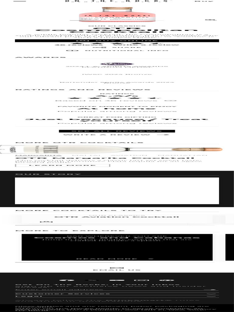 Cosmopolitan Cocktail With EFFEN® Vodka On The Rocks | PDF | Drink ...