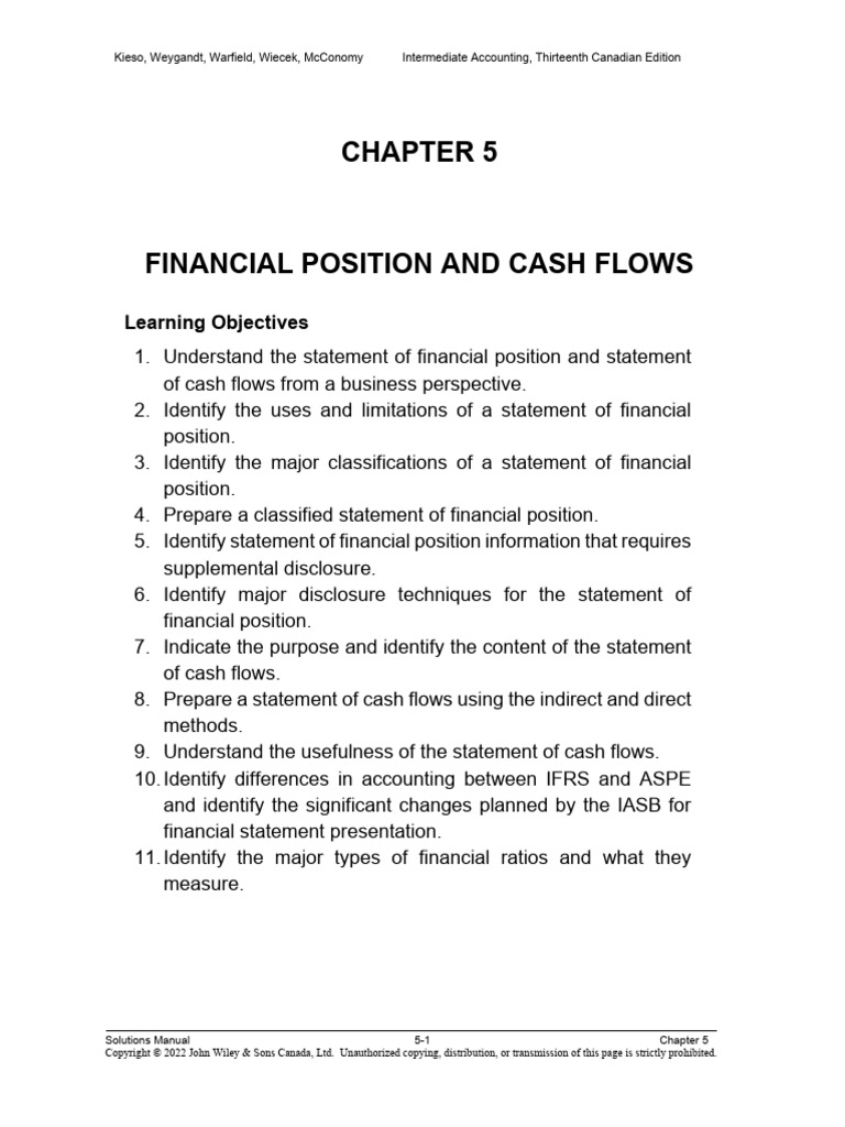 Kieso Solutions - Chapter 5 | PDF | Equity (Finance) | Balance Sheet