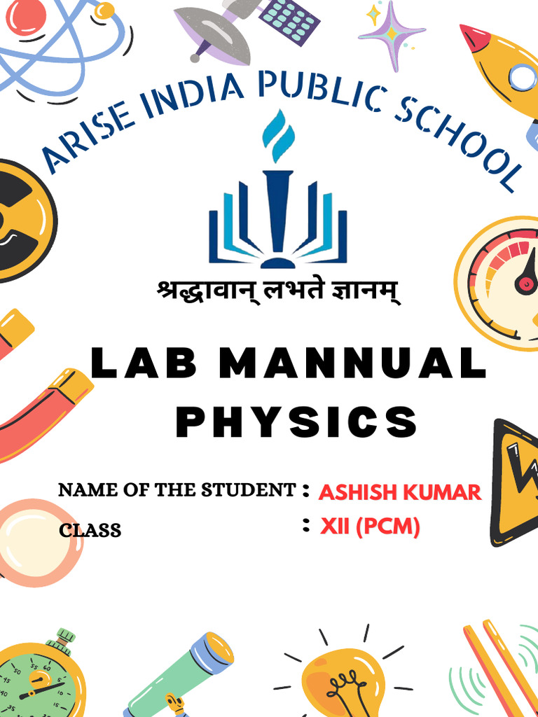 Illustration Aesthetic Physics Blank Paper A4 Document - PDF LAB MANNUAL | PDF