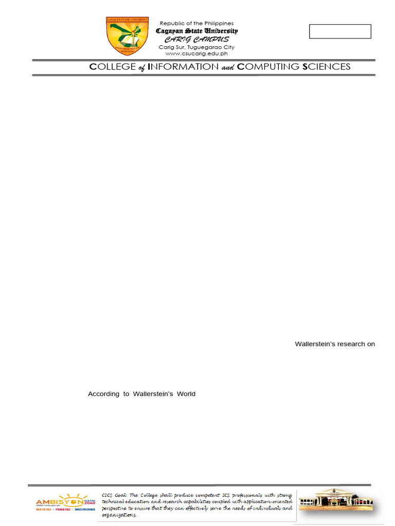 Prelim Exam: Contemporary World 2024-2025 | PDF | World Systems Theory ...