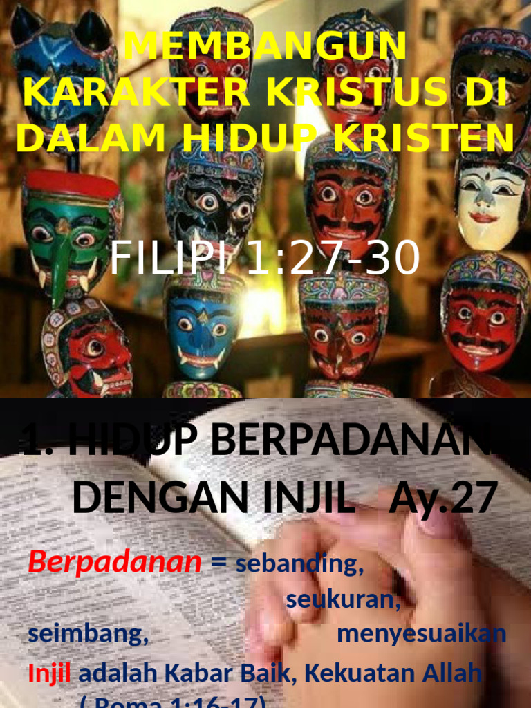 Membangun Karakter Kristus Di Dalam Hidup Kristen | PDF