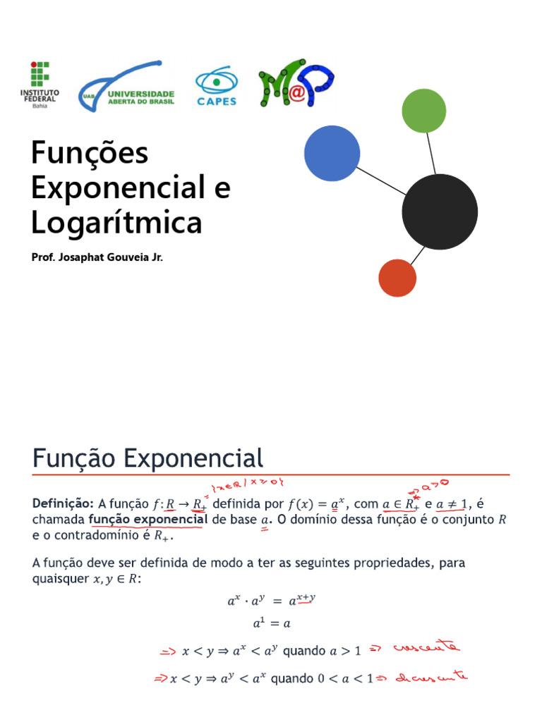 Aula 06 - Funcoes Exponenciais e Logaritmicas | PDF