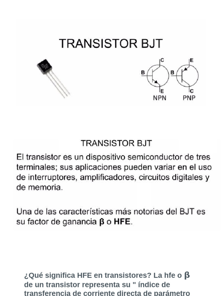 Presentation 1 Analisis de Un Transistor BJT | PDF