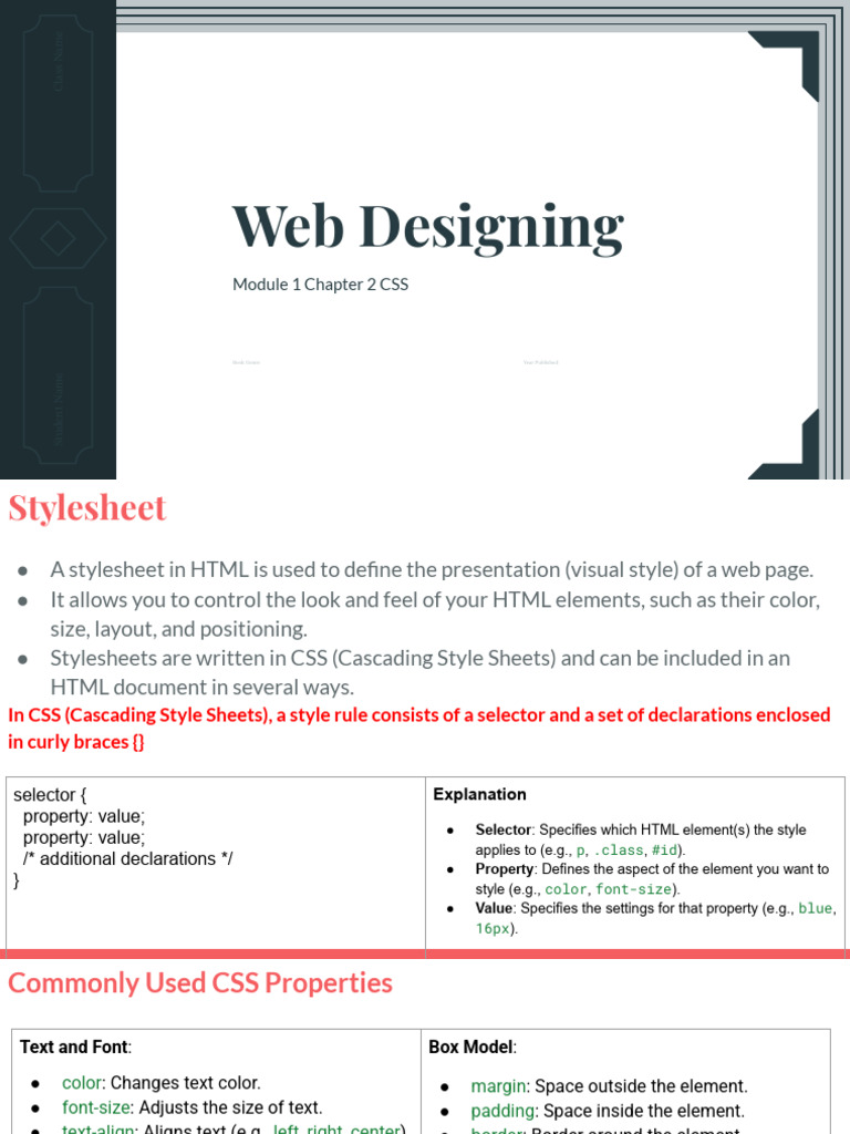 Web Designing Module 1 Chap 2 FYIT | PDF | Html Element | Software ...