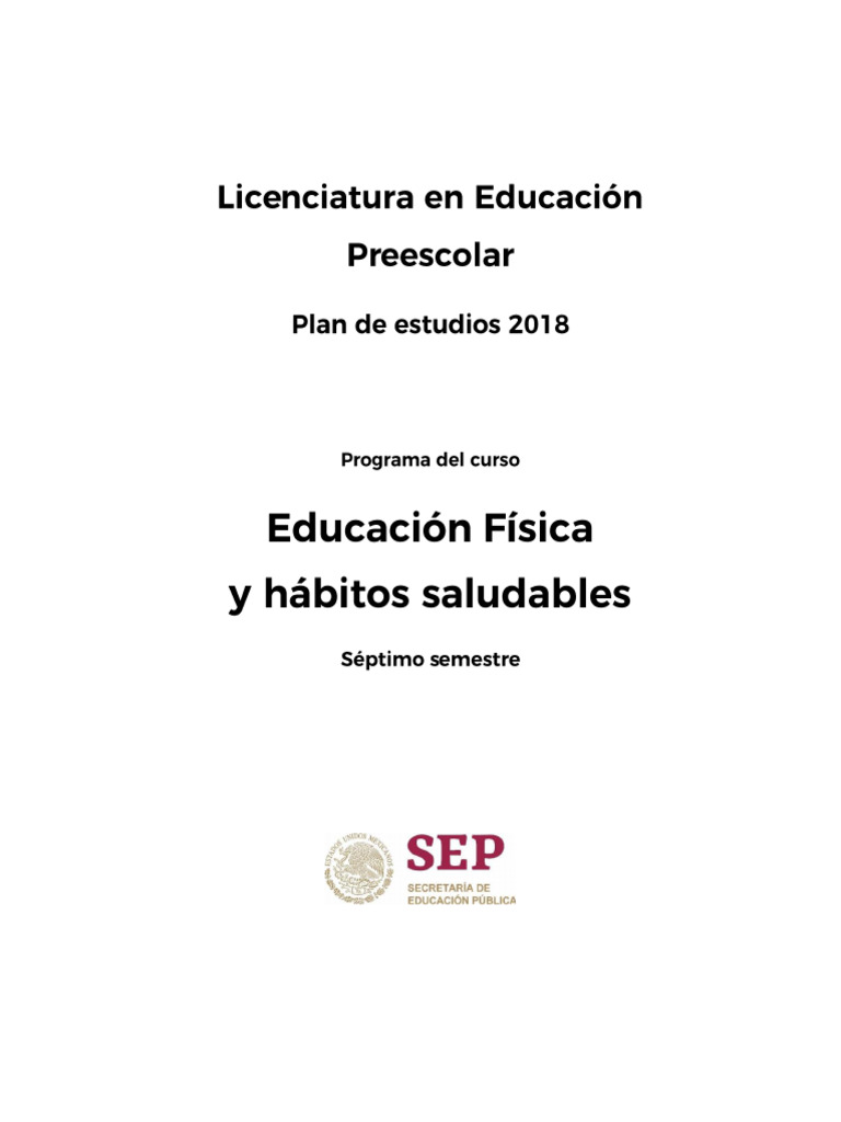 PROGRAMA 7o EDUC FISICA | PDF