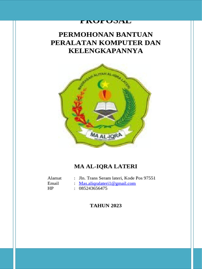 Proposal Pengadaan Komputer | PDF