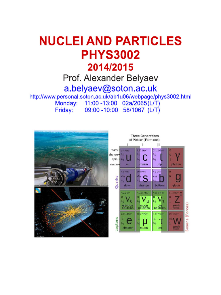 Nuclear | PDF | Elementary Particle | Fundamental Interaction