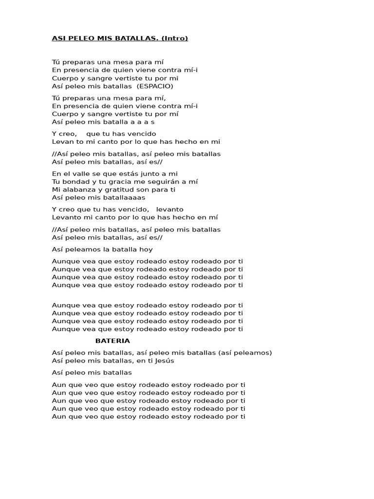 Cómo Peleo Mis Batallas Espirituales | PDF
