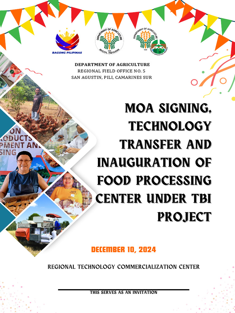 Yellow Red Orange Colorful Sinulog Festival Program | PDF