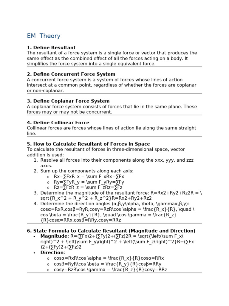 Em viva | PDF | Force | Euclidean Vector