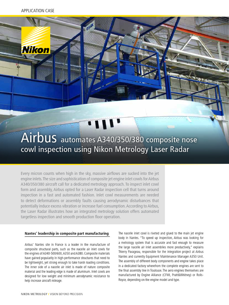 Automated Laser Radar for Airbus Inlet Inspection | PDF | Lidar | Radar