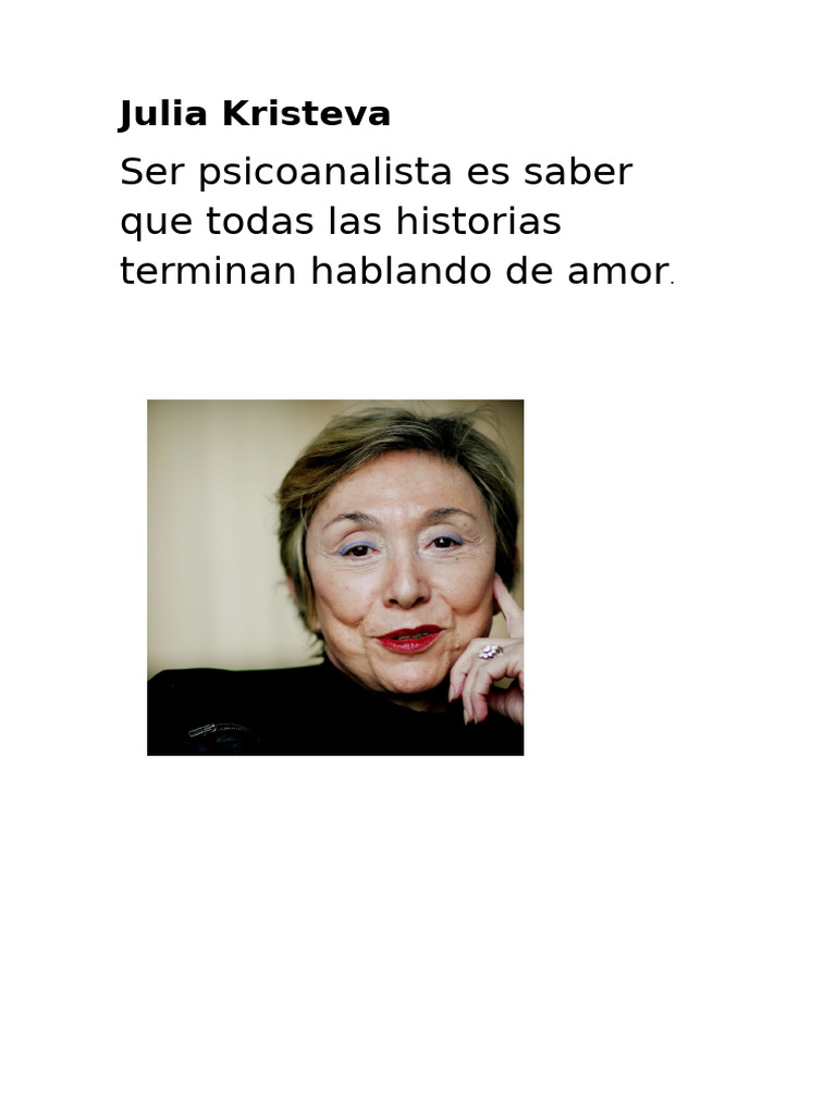 Julia Kristeva | PDF