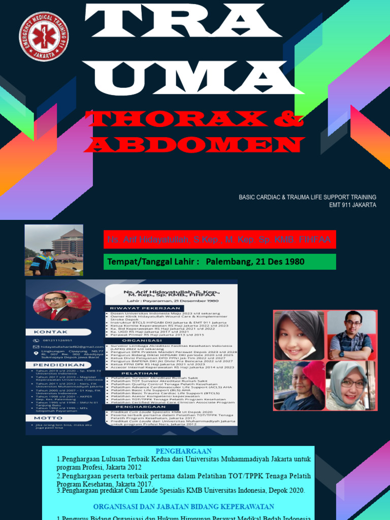 Trauma Thorax Dan Abd Final | PDF