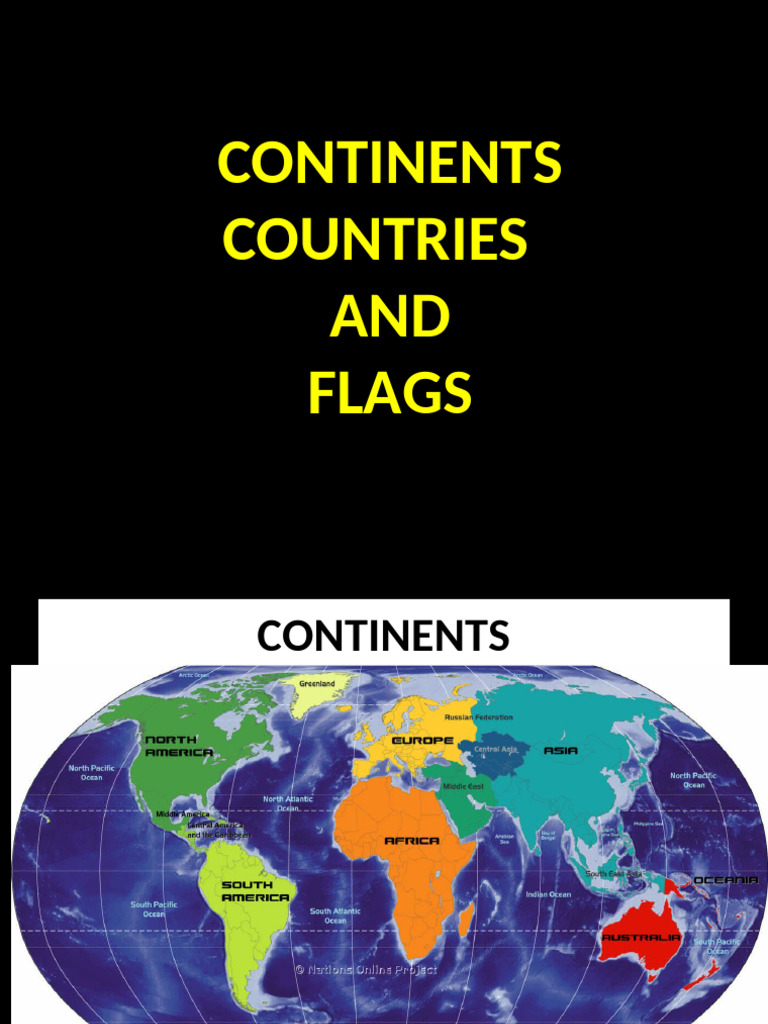 Continents Countries and Flags Games Picture Stories - 94943 | PDF ...