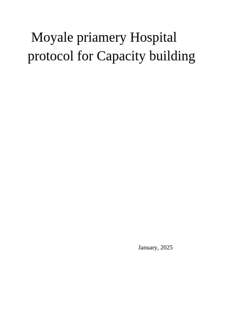 Capacity Building Protocol Overview | PDF | Capacity Building | Goal