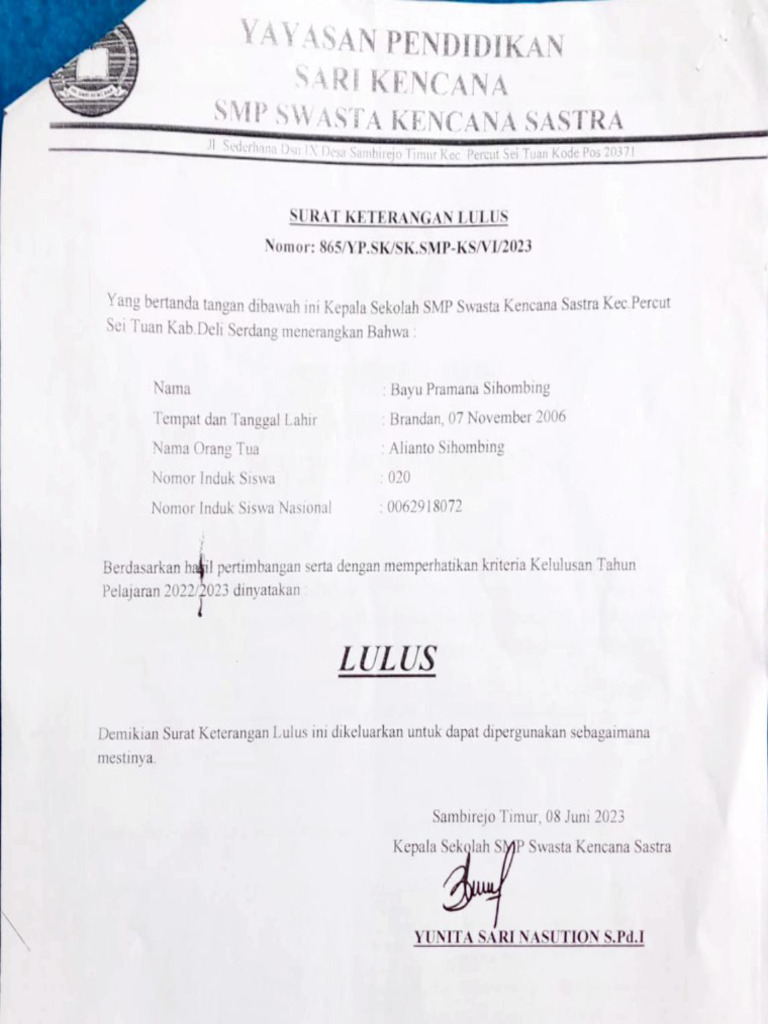 skl bayu pramana | PDF