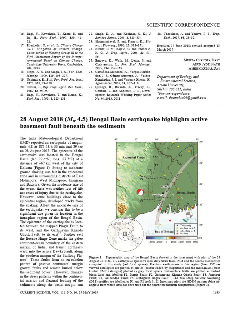 Dey_2019 | PDF | Spectral Density | Seismology