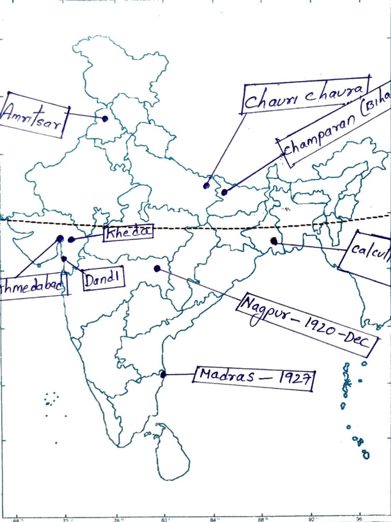 Grade XTH Map Practice | PDF