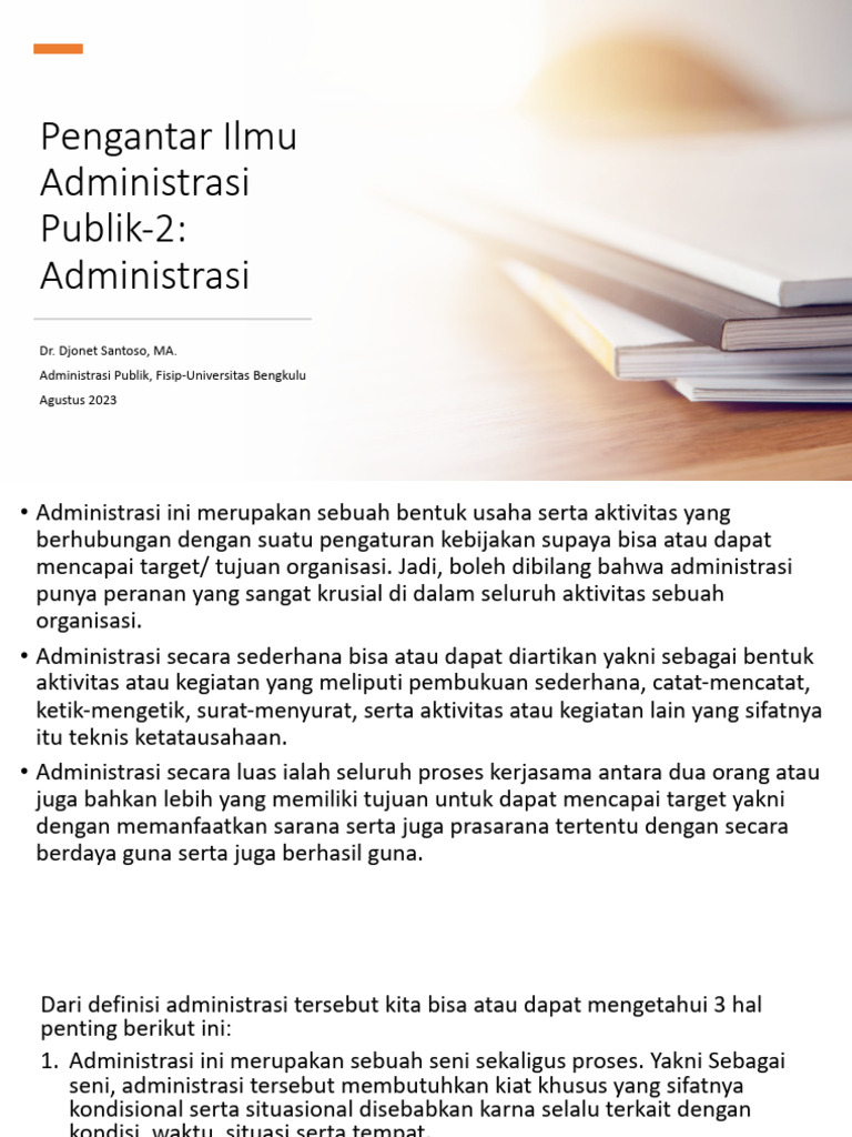 PIAP-2 Administrasi 2 | PDF