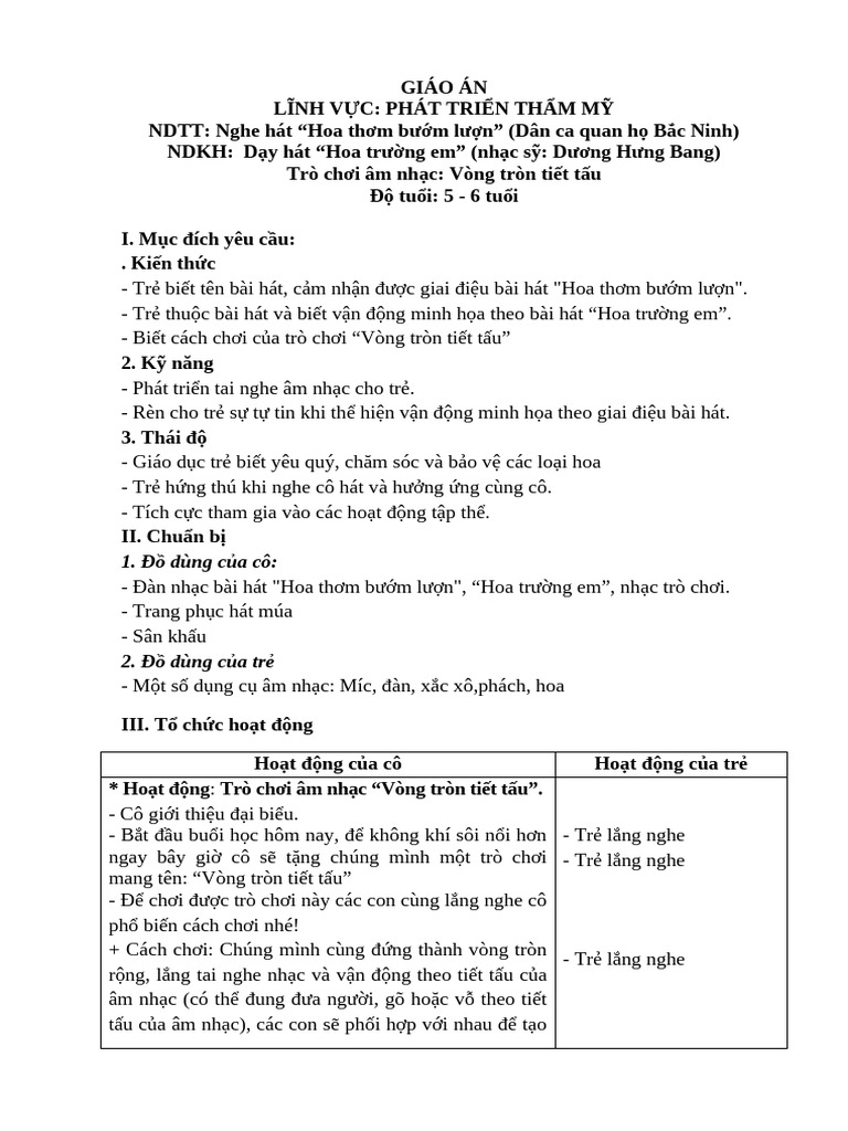 GA Hoa Thom Buom Luon 22 23 1 | PDF