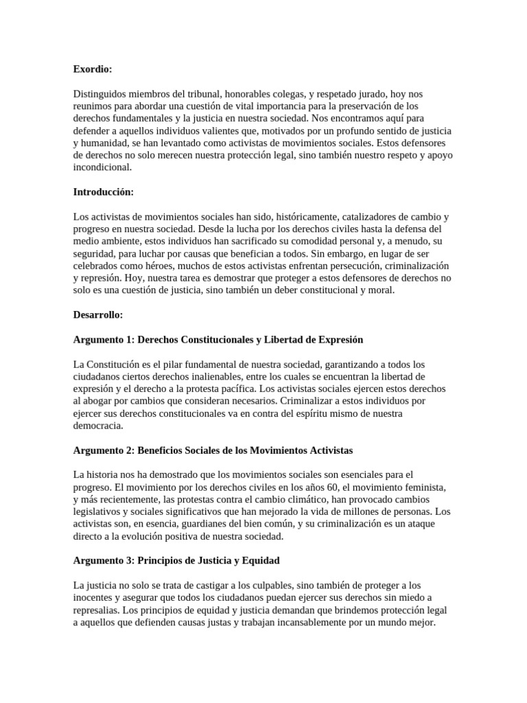 Exordio | PDF | Justicia | Crimen y violencia
