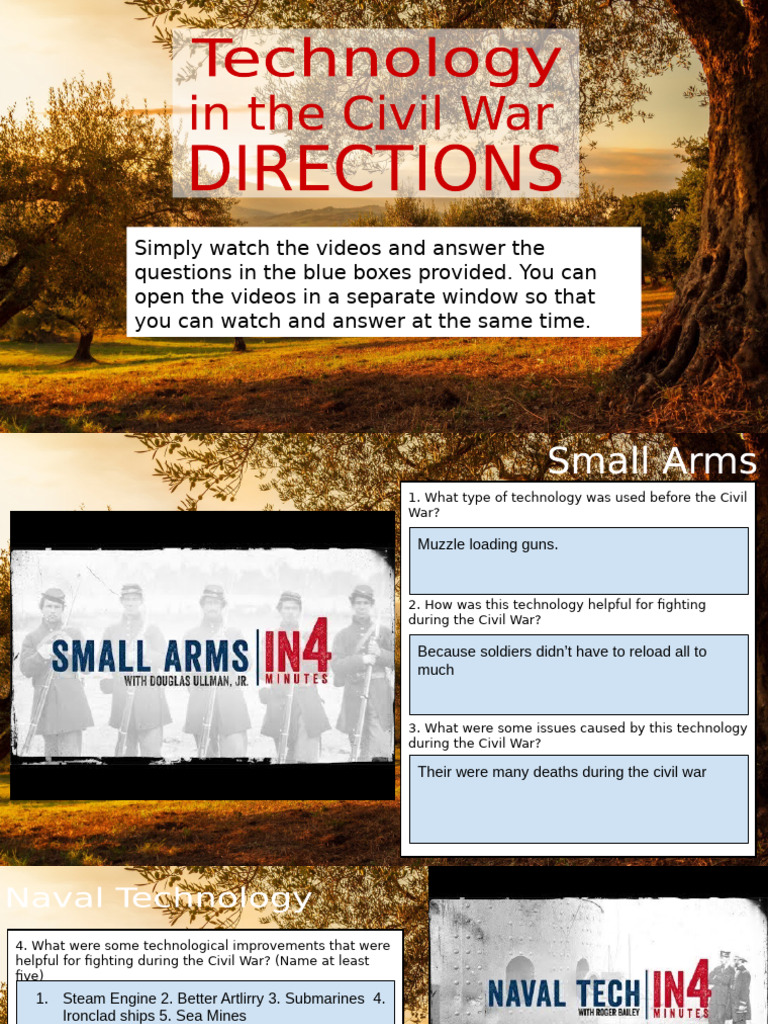 Civil War Technology: Impact and Analysis | PDF