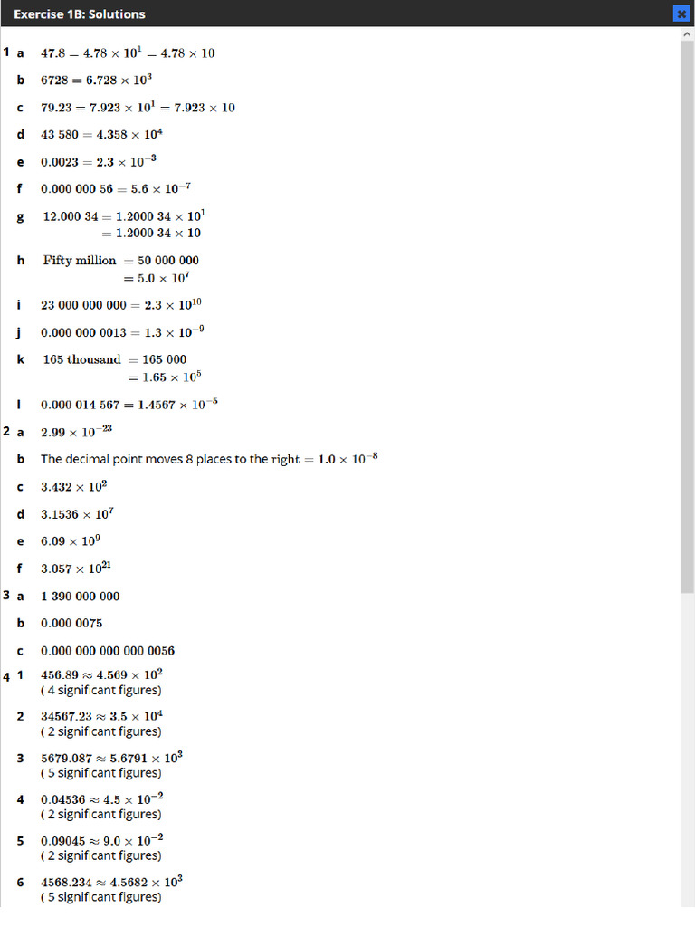 1B Standard form | PDF