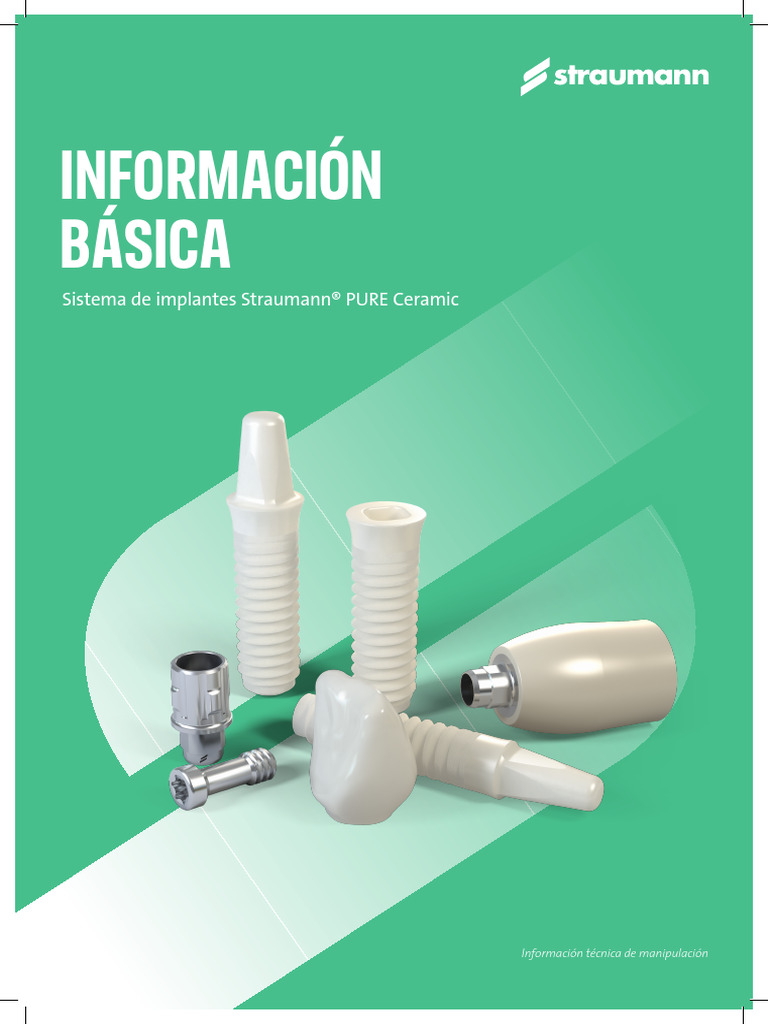 Sistema de implantes Straumann® PURE Ceramic | PDF | Imagenes medicas