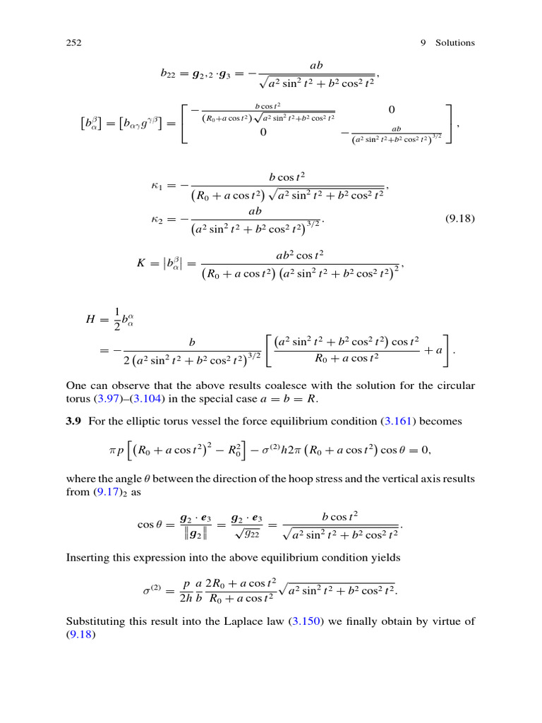 Elliptic Torus Vessel Equations | PDF | Eigenvalues And Eigenvectors ...