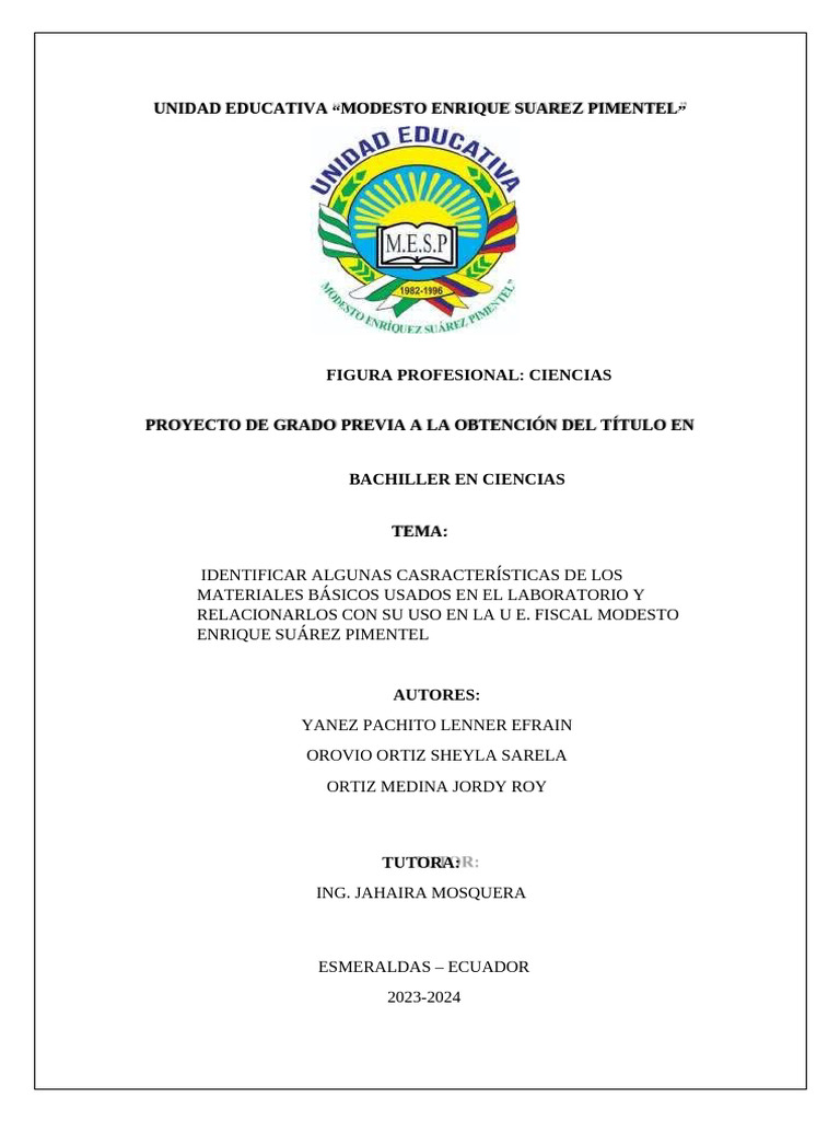 Proyecto Estudiantil | PDF | Lentes | Laboratorios