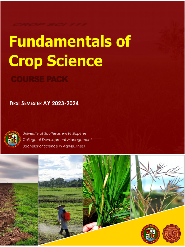 CoursePack For Crop Sci 111 - Fundamentals of Crop Science (Module 1 ...