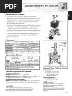 Asco Solenoid Valve Series 8210 Catalogesp | PDF | Plomería ...
